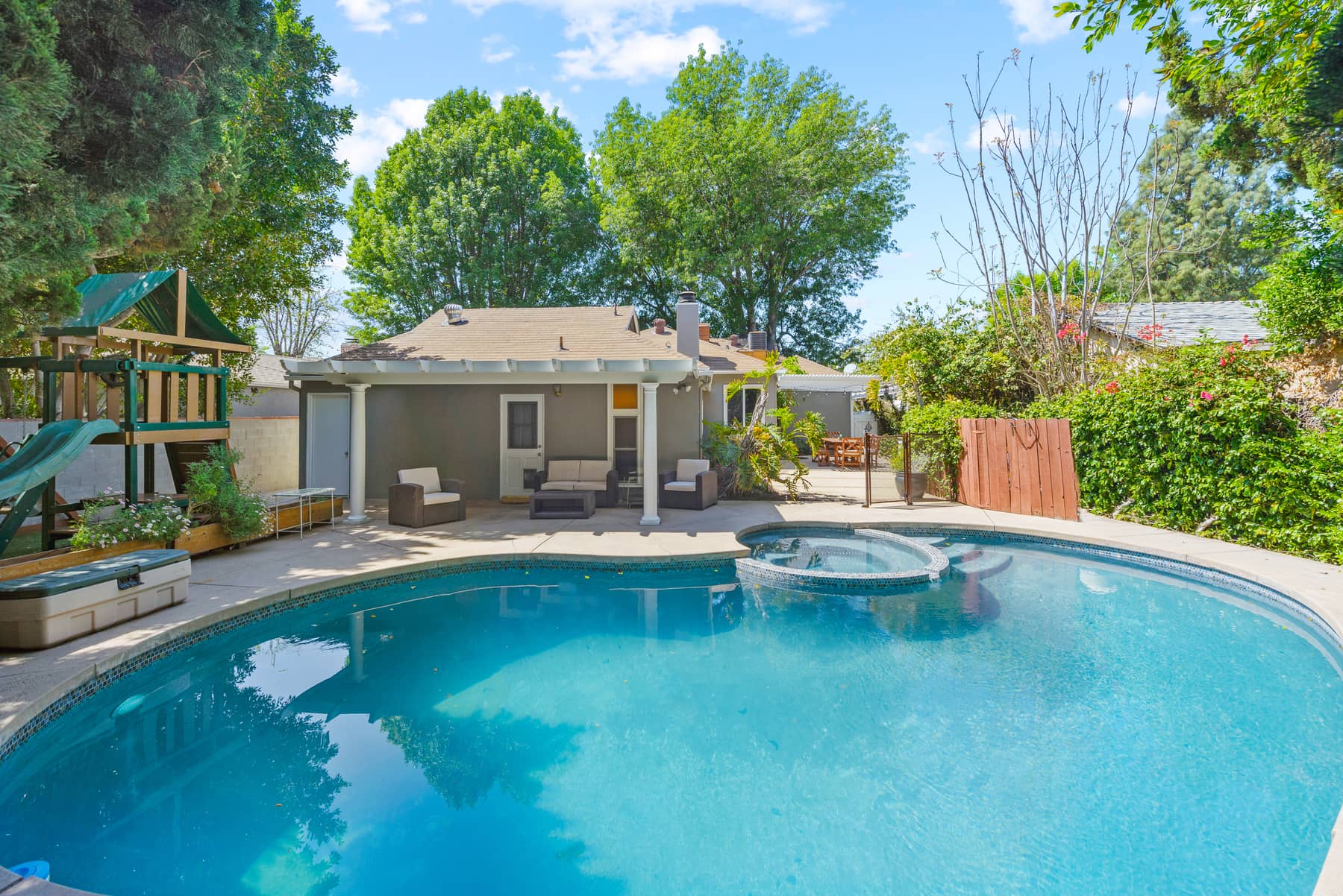 Single-Level Ranch with pool on sprawling lot in Valley Glen